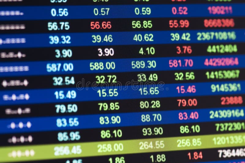 Real Estate Property Sold List on Computer Screen Stock Photo - Image ...