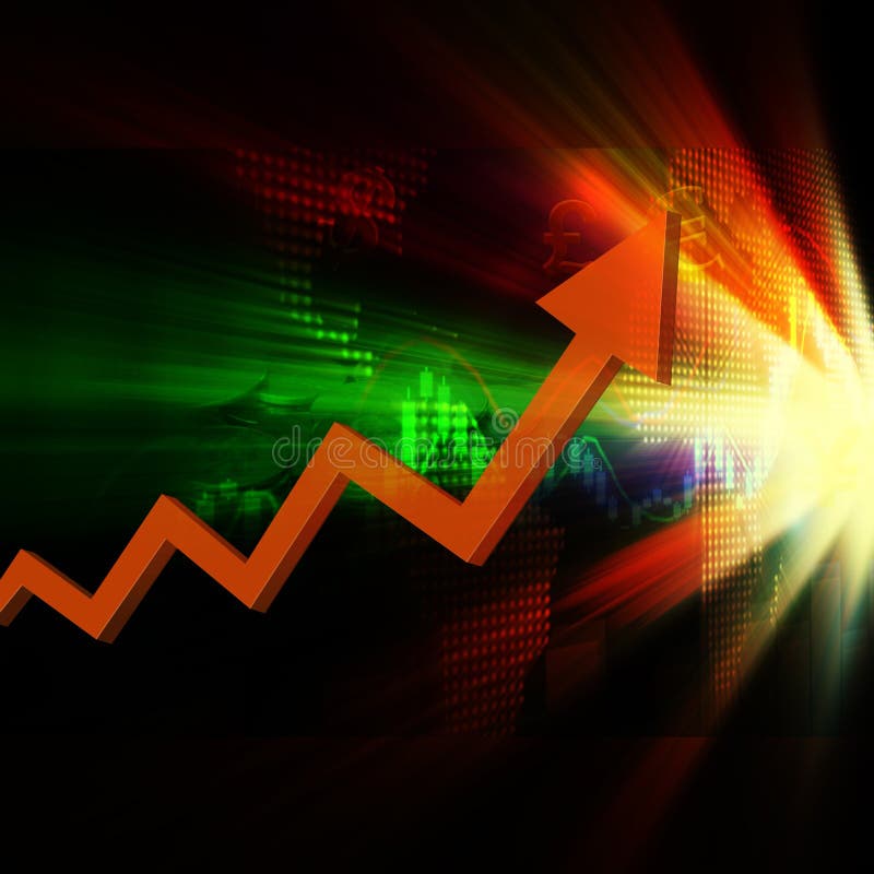 Stock Market Graph Colorful Elegant on Abstract Background Stock ...