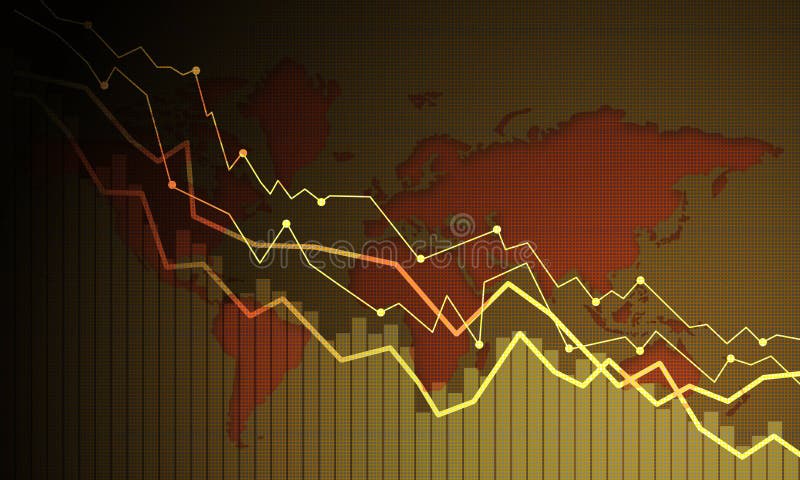 Stock Market Graph Going Down for Business and Financial Concepts Stock ...