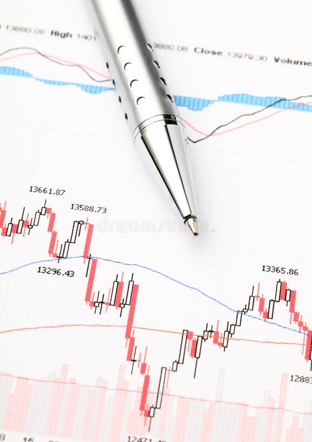 Stock market graph stock image. Image of paper, data - 37957357