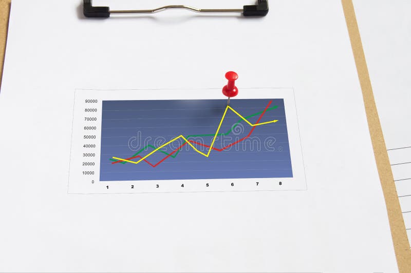 Stock Market Graphs Monitoring Stock Image - Image of index, investment ...
