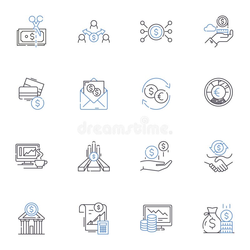 Stock Market Line Icons Collection. Securities, Trading, Investing ... Stock Market Line Icons Collection. Securities, Trading, Investing ...