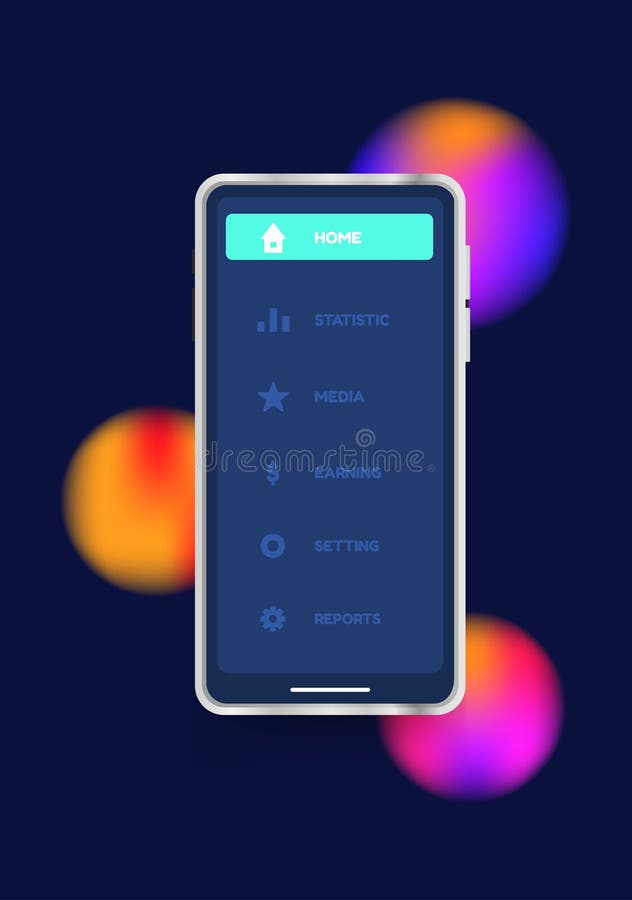 Stock Market Mobile Phone App. Trading Mobile Interface for Stock ...