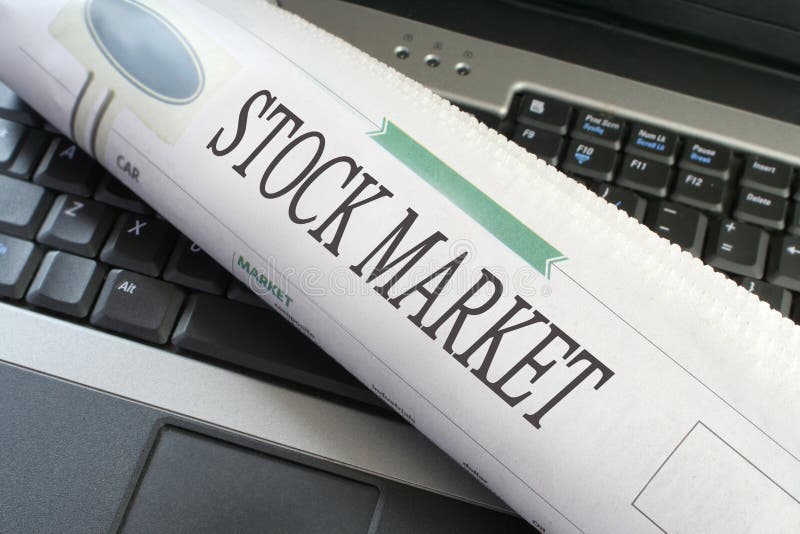 Stock Market Newspaper stock photo. Image of internet - 10124328