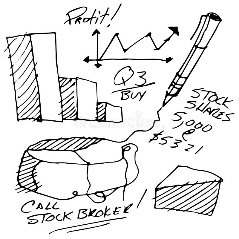 Stock Market Sectors Arrow Flow Chart Stock Vector - Illustration of ...