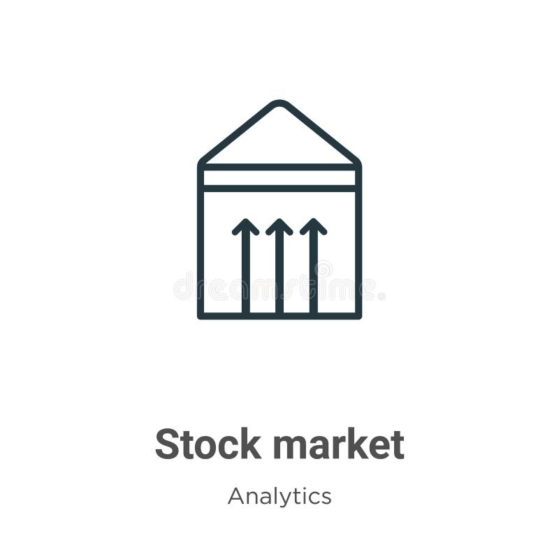 Stock Market Icon in Filled, Thin Line, Outline and Stroke Style ...