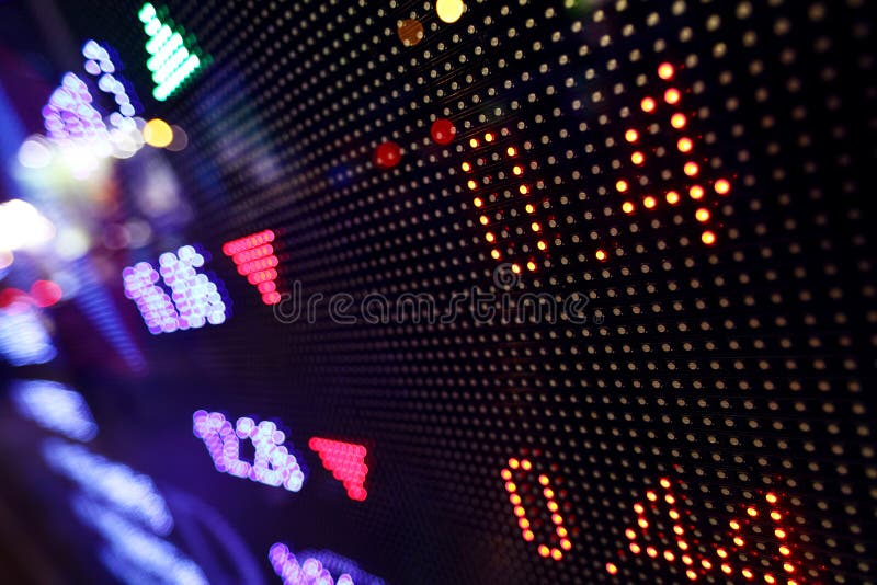 Stock Market Price Display Abstract Stock Photo - Image of concept ...