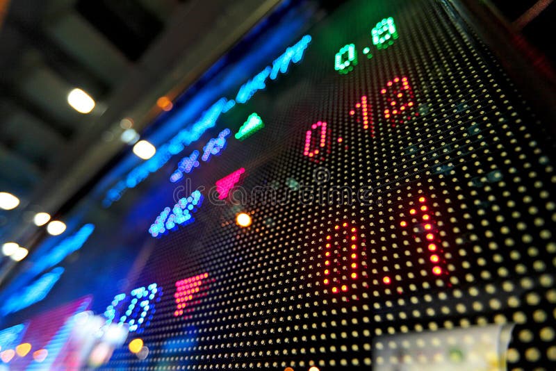 Stock Market Price Display Abstract Stock Photo - Image of exchange ...