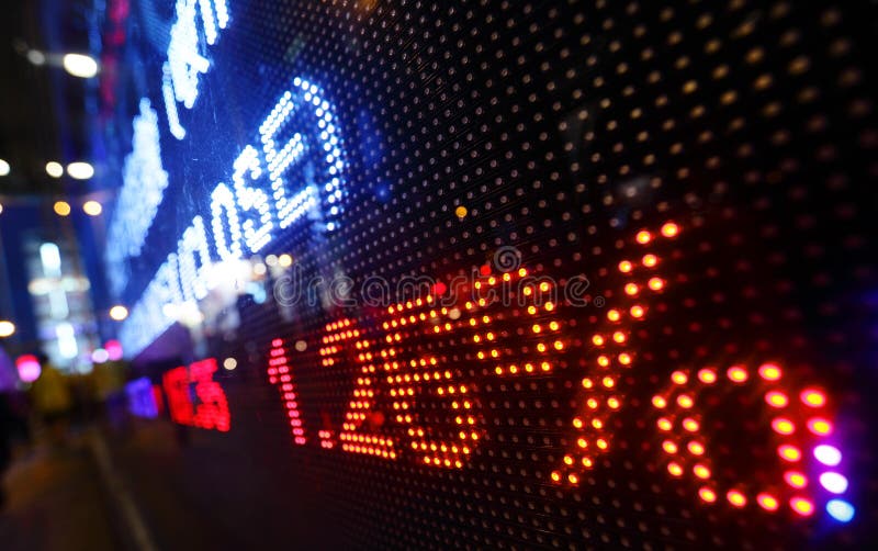 Stock market price display stock image. Image of screen - 32027597
