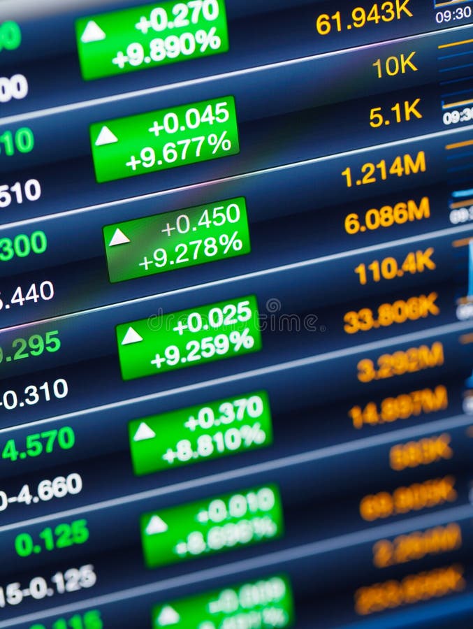 Stock market price display stock image. Image of growth - 32311923