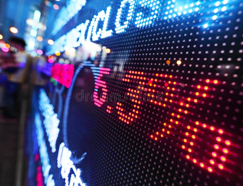Stock Market Price Drop Display Stock Image - Image of investment ...