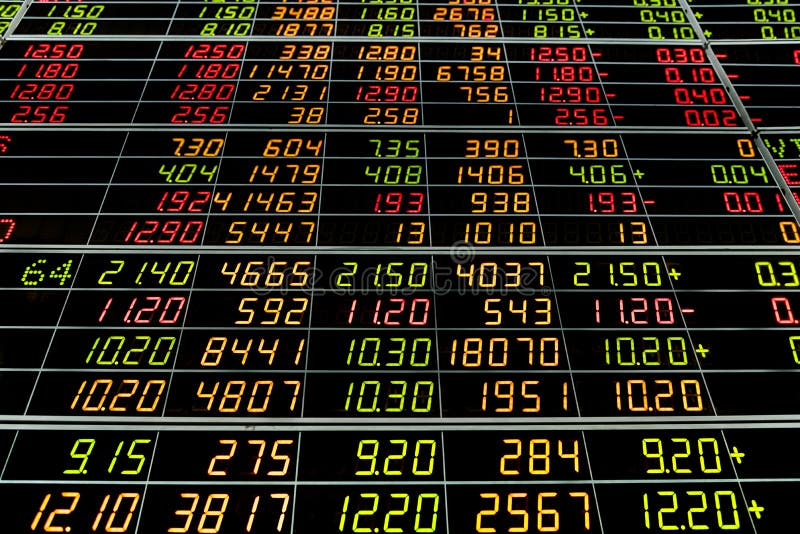 Stock market quotes. stock photo. Image of offer, financial - 70960024