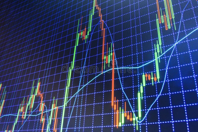 Stock market quotes graph. stock illustration. Illustration of ...