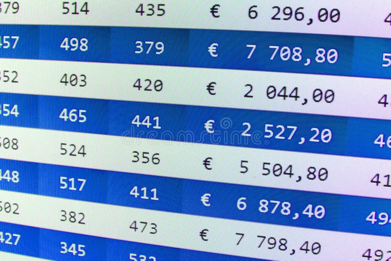 Stock market quotes graph. stock photo. Image of earnings - 53077590