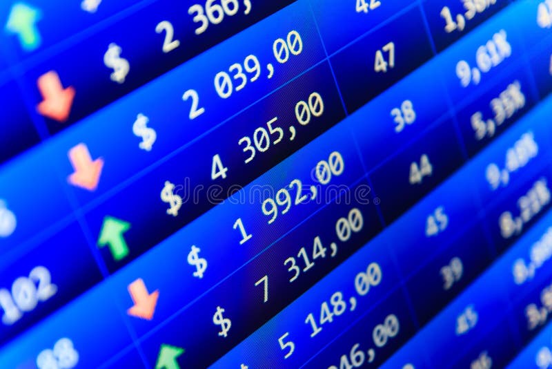 Stock market quotes graph. stock photo. Image of bank - 44783084