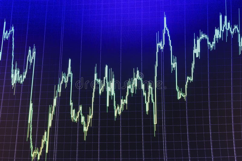 Stock market quotes graph. stock illustration. Illustration of board ...
