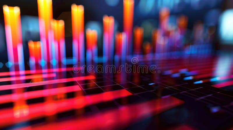 Stock Market Sector Performance Displayed in High Resolution Bar Graph ...