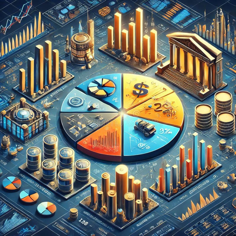 Stock Market Sectors an Illustration of a Pie Chart Showing the Stock ...