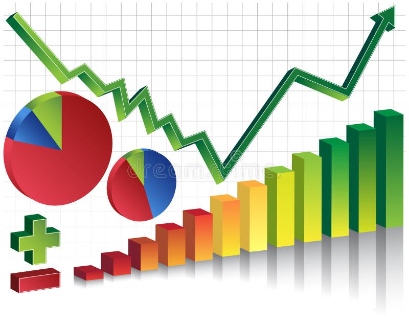 Stock Market Sectors Chart stock vector. Illustration of technology ...