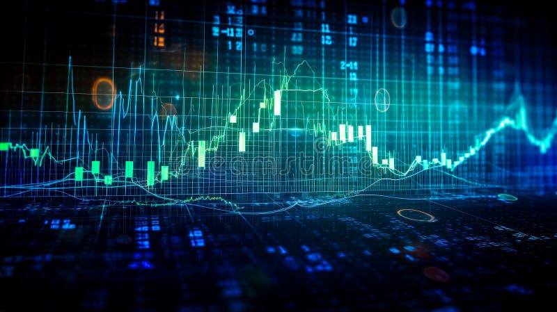The Stock Market is Shown on Computer Screen. Generative AI Stock ...