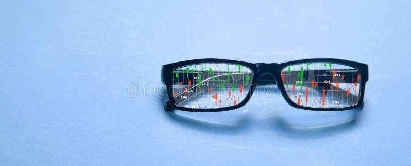 Stock Market Statistics on Eyeglasses. Forex Trading Analysis Stock ...