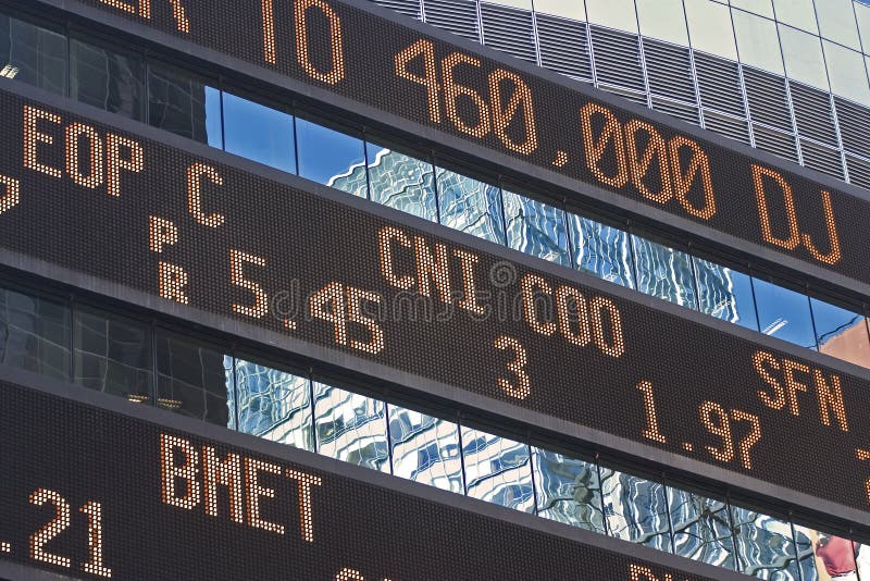 Stock Market Ticker editorial stock photo. Image of market - 186483