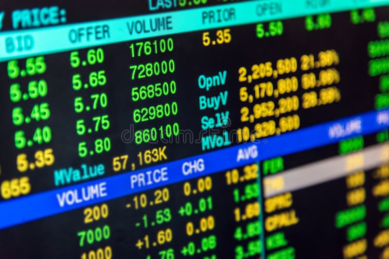 Stock market ticker stock photo. Image of electronic - 28073374