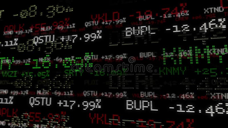 Stock Market Tickers. Loopable. Stock Video - Video of industry ...