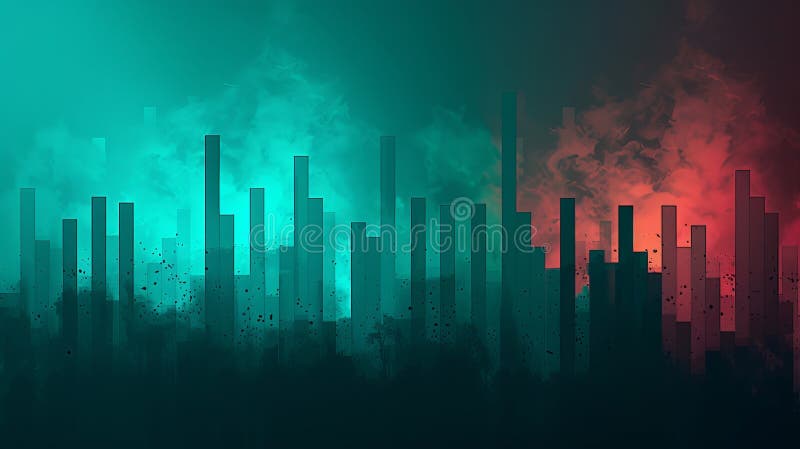 Stock Market Trends Abstract Digital Smooth Gradient Background HD ...