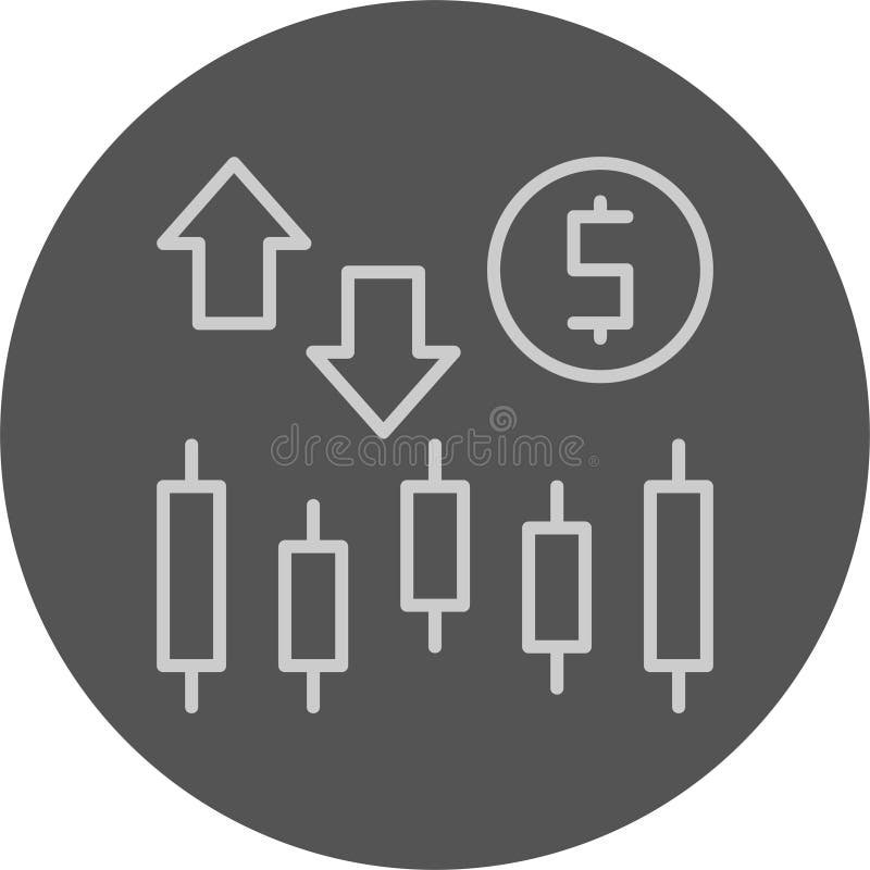 Stock Market Vector Icon Design Stock Illustration - Illustration of ...