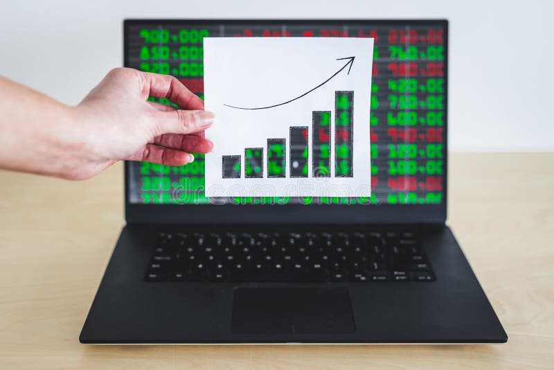 Stock Markets and Financial Investments, Graph with Positive Growth ... Stock Markets and Financial Investments, Graph with Positive Growth ...