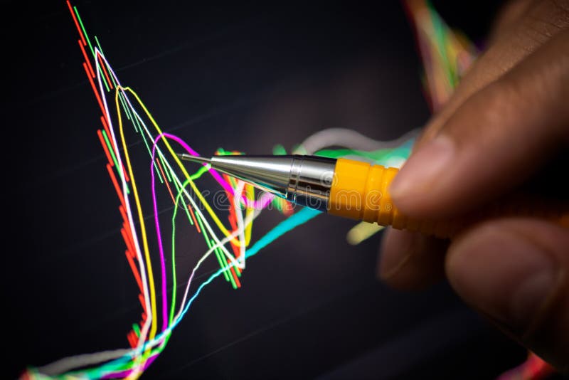 Stock Marking Trend Graph Analysis Stock Image - Image of trend, text ...