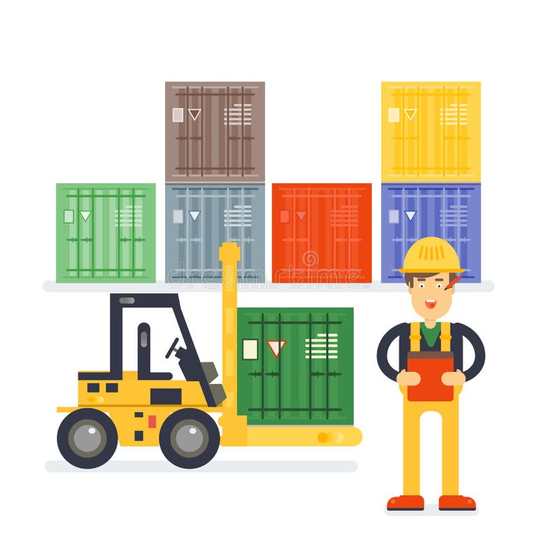 Warehouse Worker Checking Goods Pallet Stock Illustrations – 79 ... Warehouse Worker Checking Goods Pallet Stock Illustrations – 79 ...
