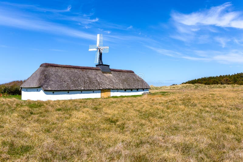 Stock mill near Tversted stock photo. Image of dunes - 95272088