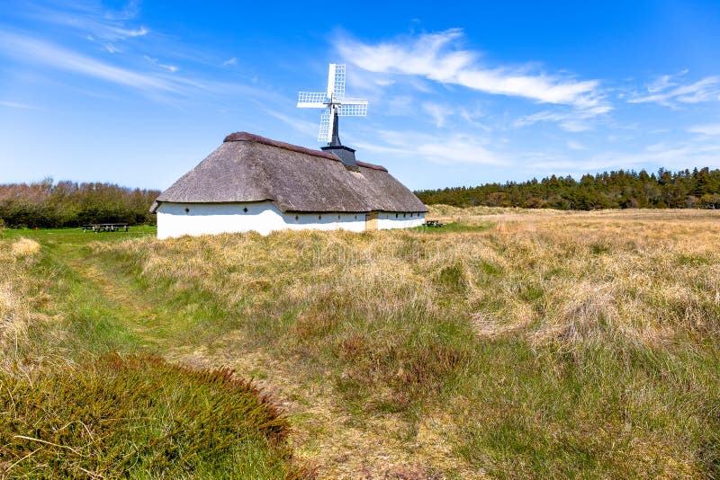 Stock mill near Tversted stock photo. Image of mill, bindslev - 95272178