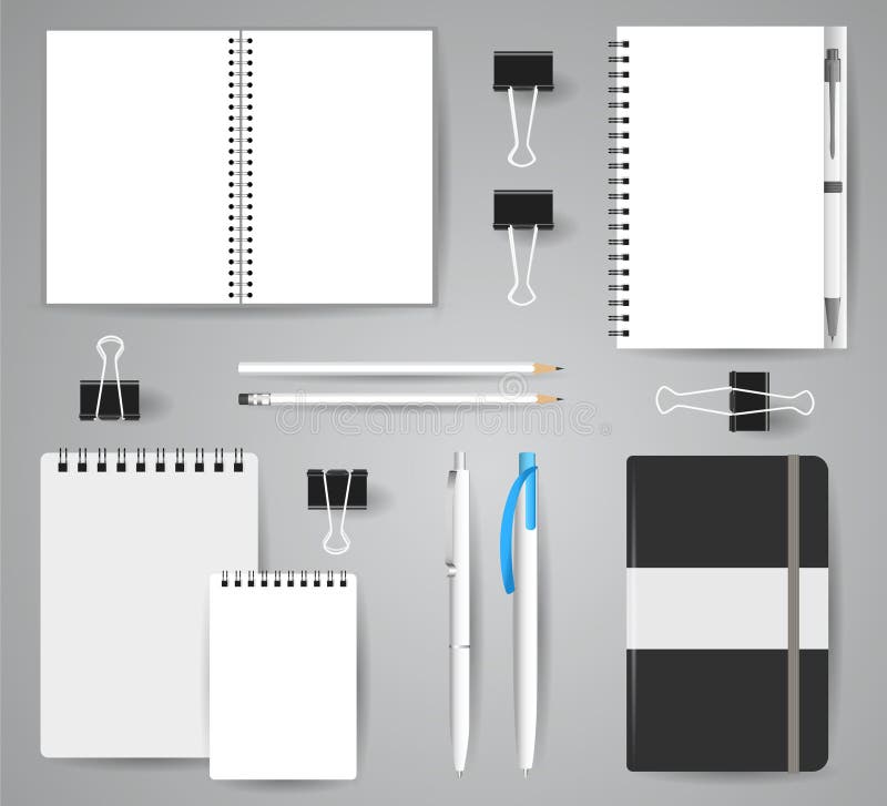 Stock mockup set stock illustration. Illustration of layout - 71491165