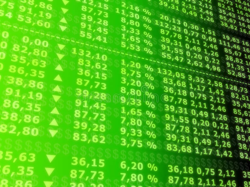 Stock numbers stock illustration. Illustration of analyst - 2911106