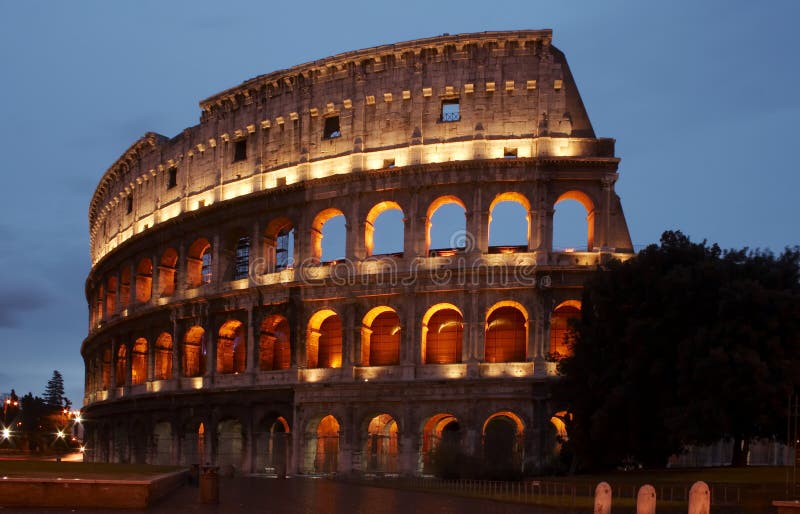 Stock Photo the Colosseum stock photo. Image of lights - 5188156