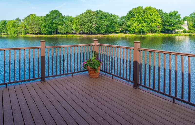 Stock photo of deck stock image. Image of stained, residential - 88164639