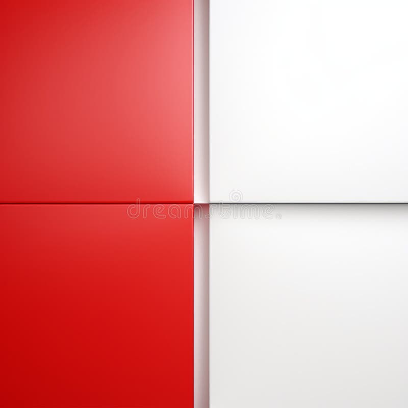 Seamless Divided White and Red Squares on Isolated Background Stock ...