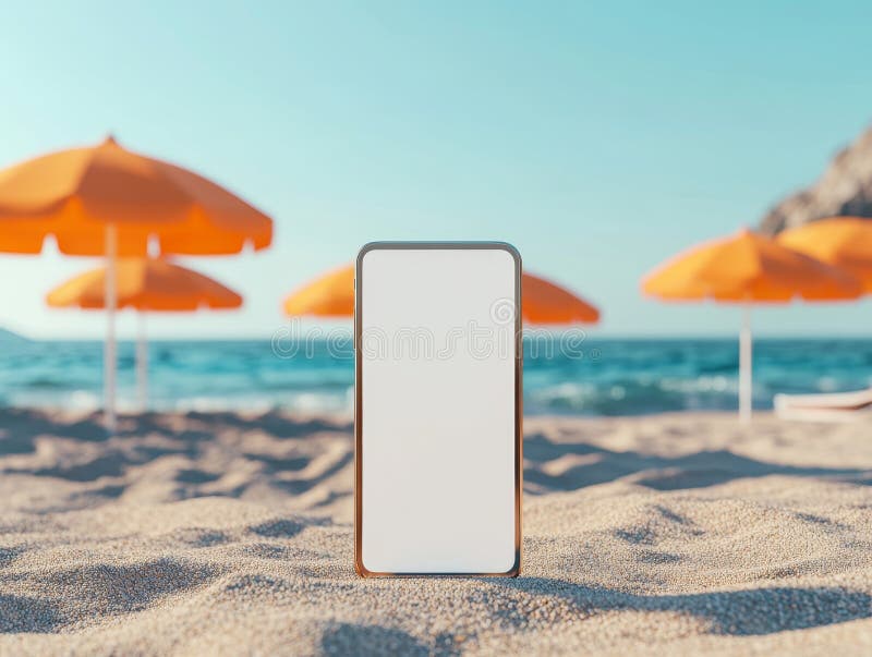 Stock Photo Featuring a Smartphone with Its Screen Turned White on the ...