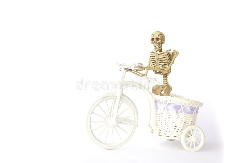 Cycling skeleton stock image. Image of cycling, bizarre - 30557191