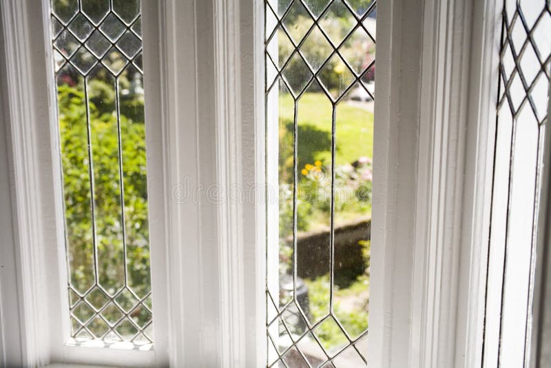 Stock Photo Of A Leaded Glass Window Stock Image - Image of indoor ...