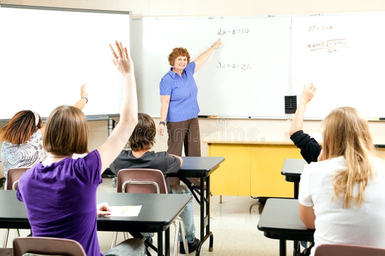 Stock Photo of Teaching Algebra Class Stock Photo - Image of ...