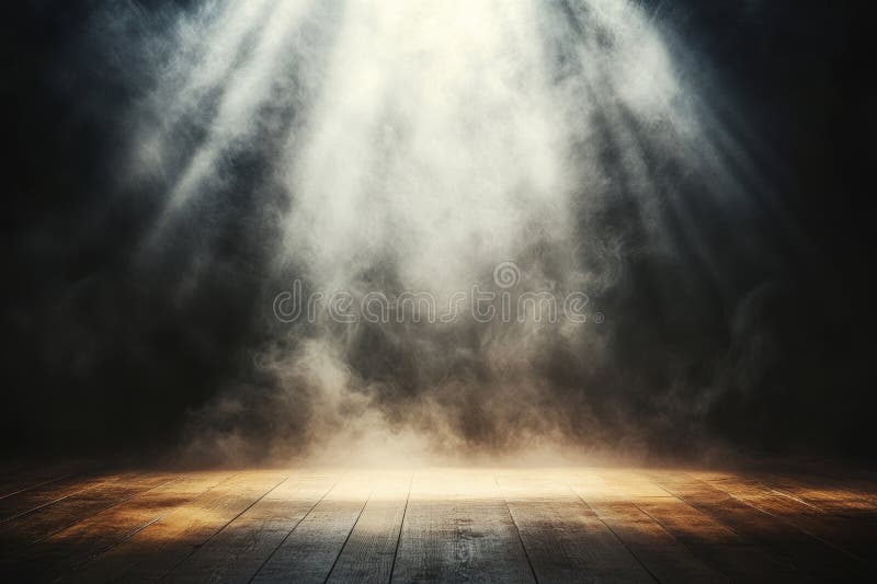 A Stock Photo Uses an Empty Studio Space with Just One Spotlight As Its ...