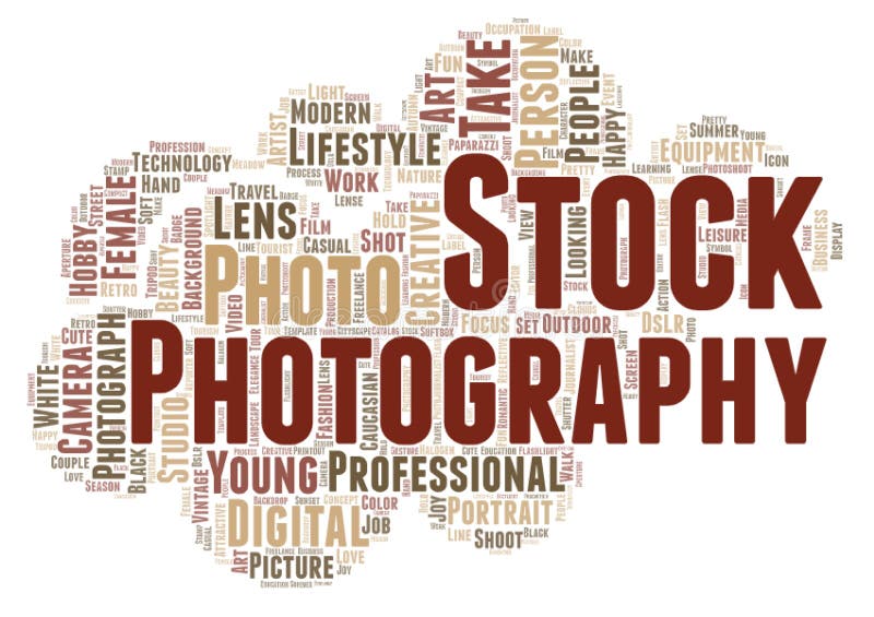 Stock Photography Word Cloud Concept on White Background Stock ...