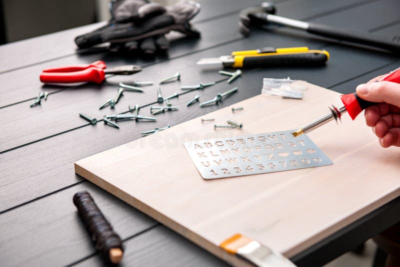 Do it Yourself stock image. Image of utensils, pencil - 111951807