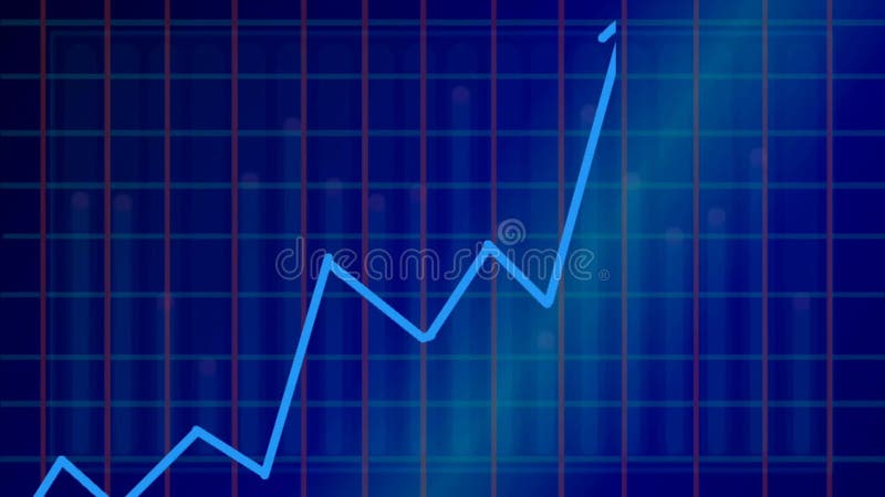 Increase Graph Animated Icon Stock Video - Video of growing, market ...