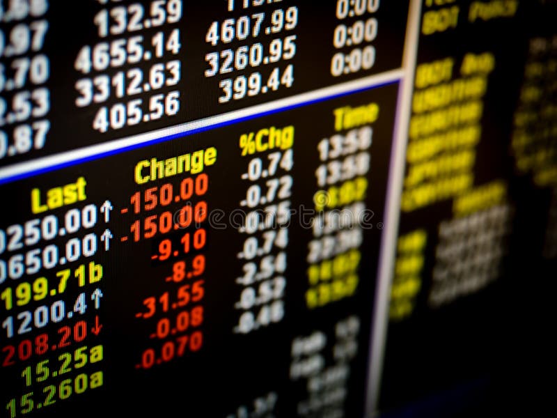 Stock quotes. stock photo. Image of ticker, risk, quotes - 66894844