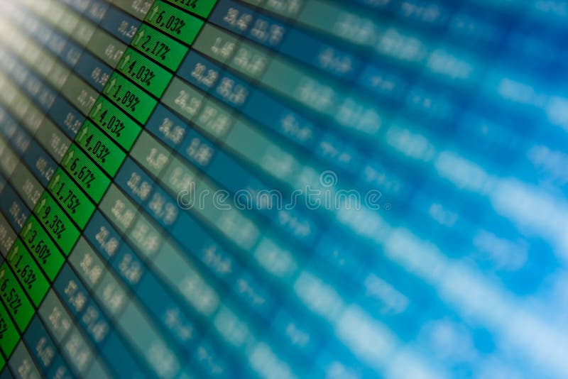 Stock Quotes at Real Time at the Stock Exchange Stock Image - Image of ...